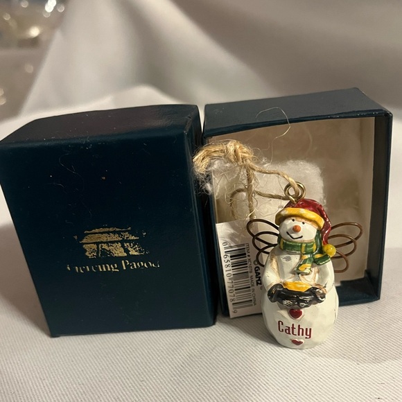 GANZ | Holiday | Nwt Ganz Snowman Angel Christmas Ornament With Name ...